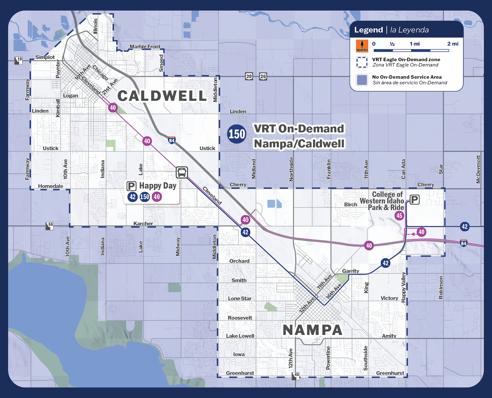 Nampa / Caldwell On-Demand Service - Valley Regional Transit